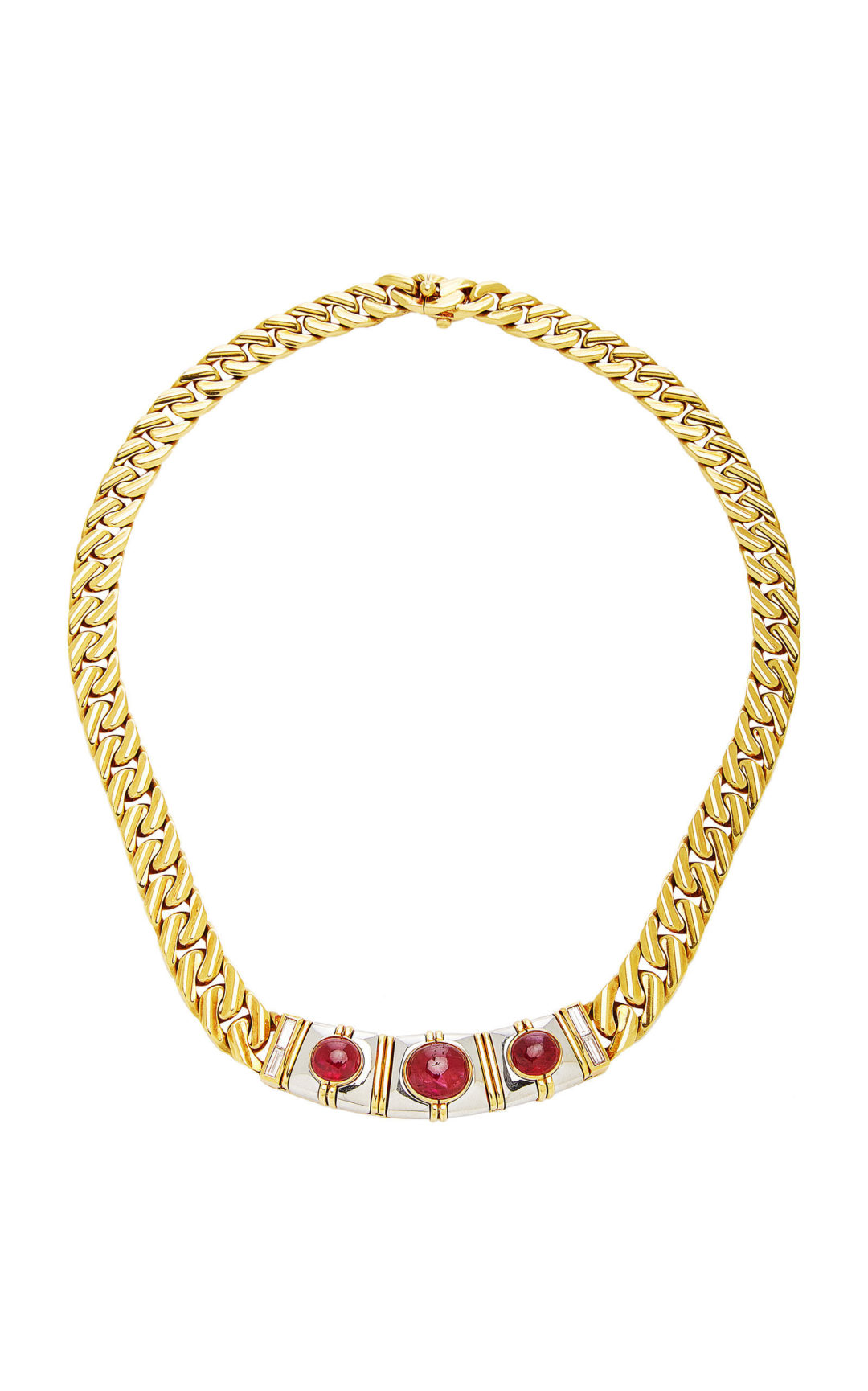 Bulgari Ruby and Gold Chain Necklace - Eleuteri